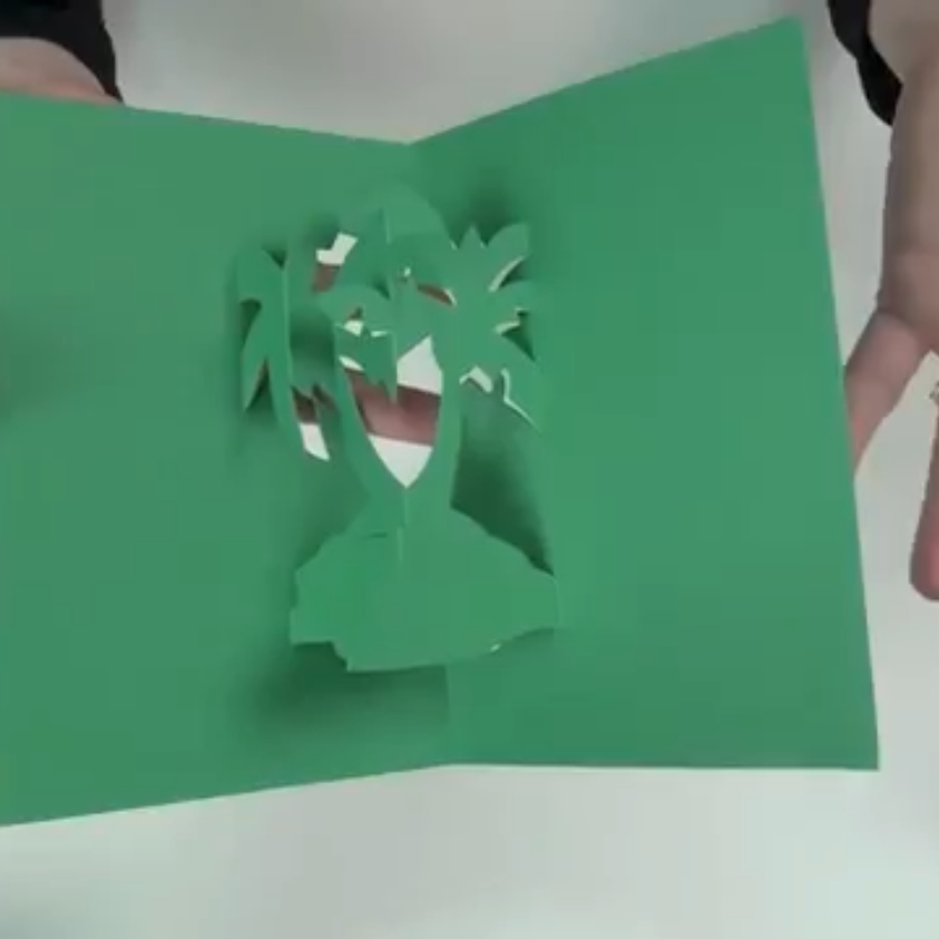 Cards in Nothing Flat-Palm Trees – AccuCut