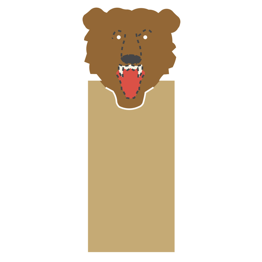 Bookmark-Bear Mascot – AccuCut