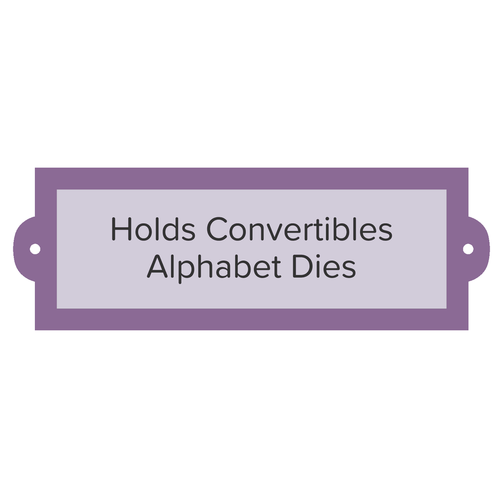 Convertibles Alphabet Carrier-5 1/2" Nameplate – AccuCut