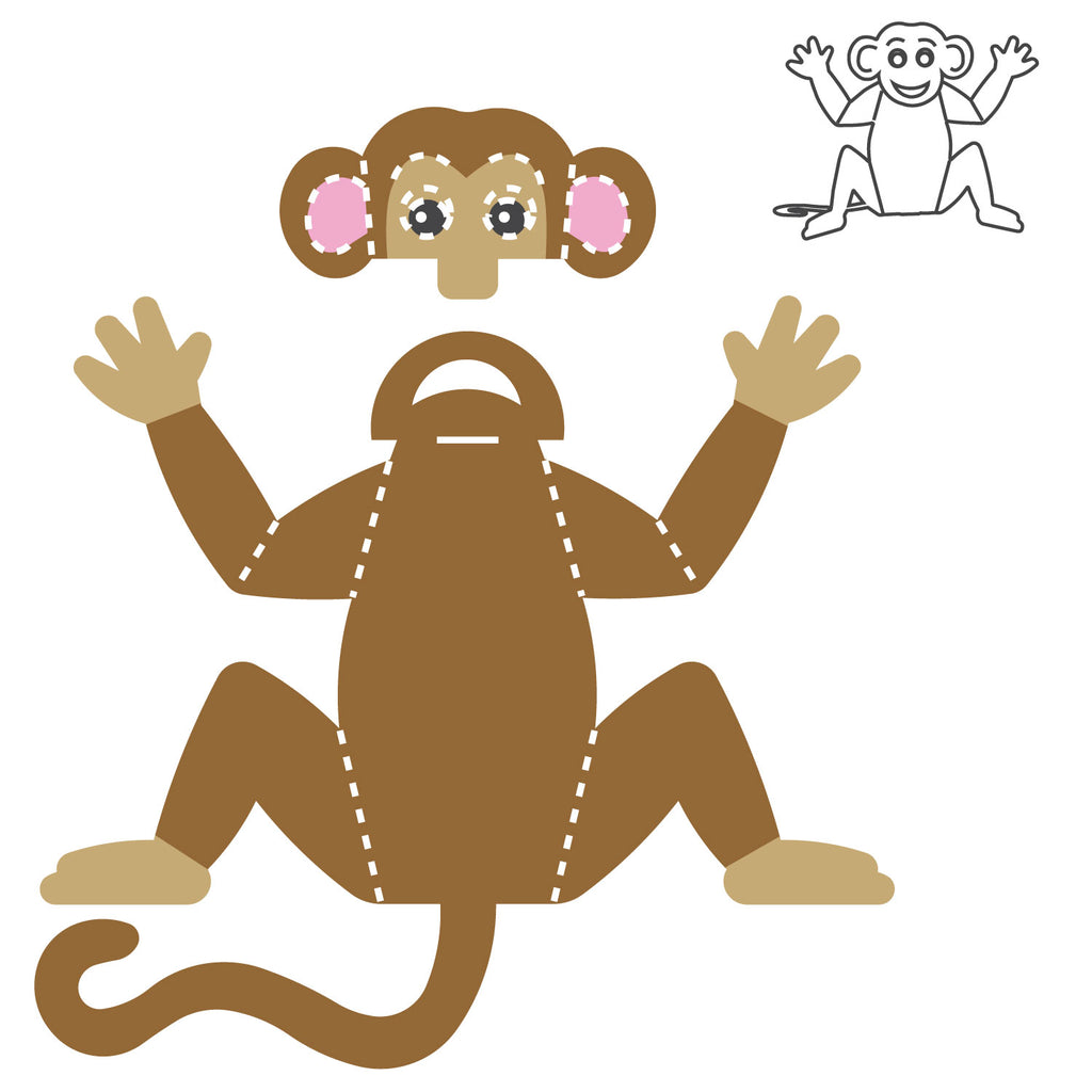 Monkey (3-D) – AccuCut