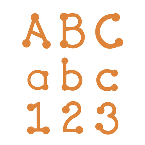 DJ Inkers Dot Alphabet - 4" – AccuCut