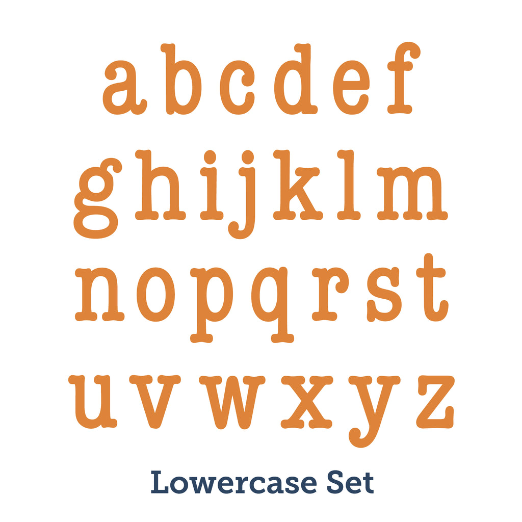 Typewriter Alphabet - 3" – AccuCut
